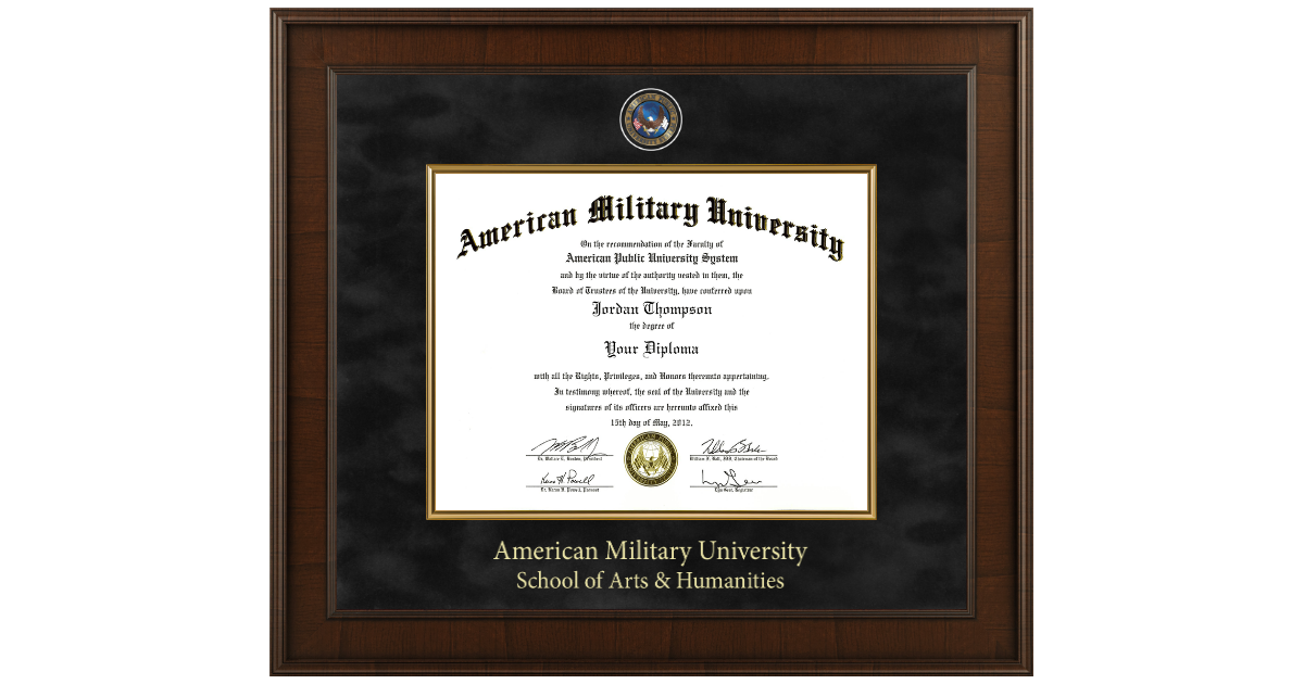 AMU School of Arts & Humanities Diploma Frames | Church Hill Classics