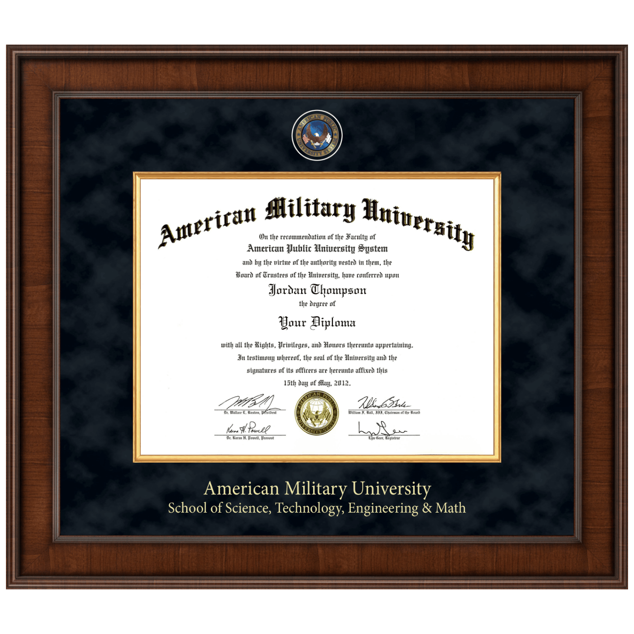 AMU School of Science, Technology, Engineering & Math Diploma Frames
