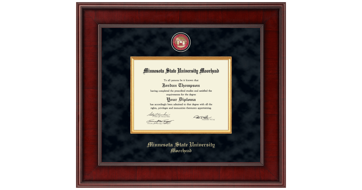 Minnesota State University Moorhead Diploma Frame | Church Hill Classics