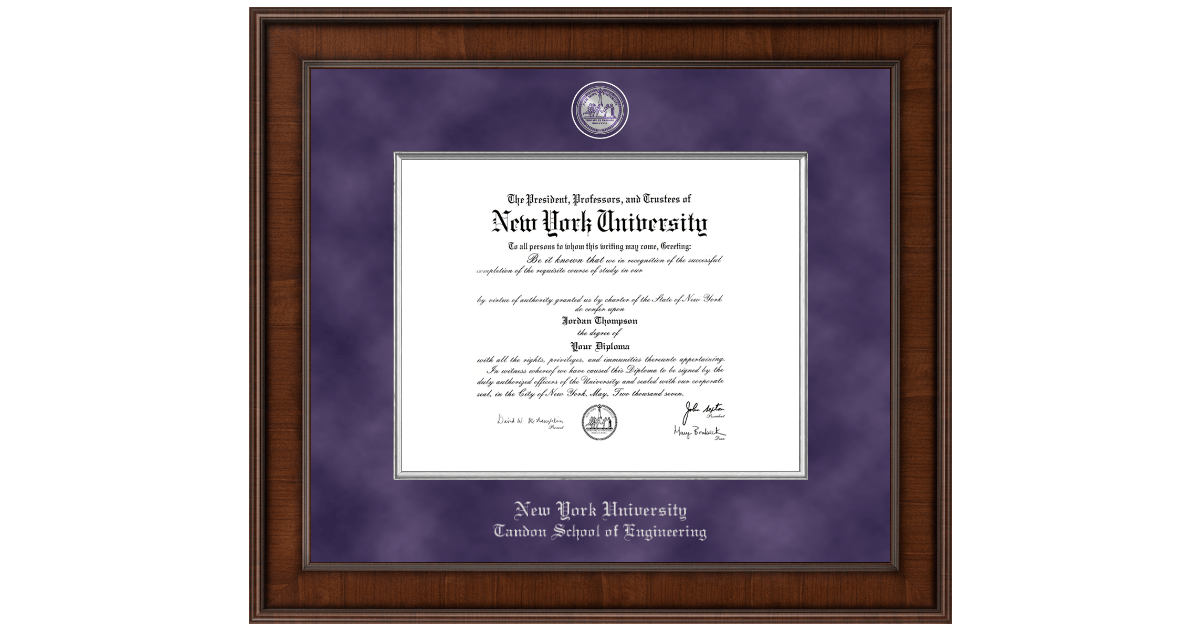Presidential Masterpiece Diploma Frame in Madison New York University - Item #271702-NTS