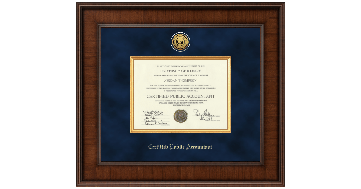 6"x8" - Presidential Gold Engraved Certificate Frame in Madison ...
