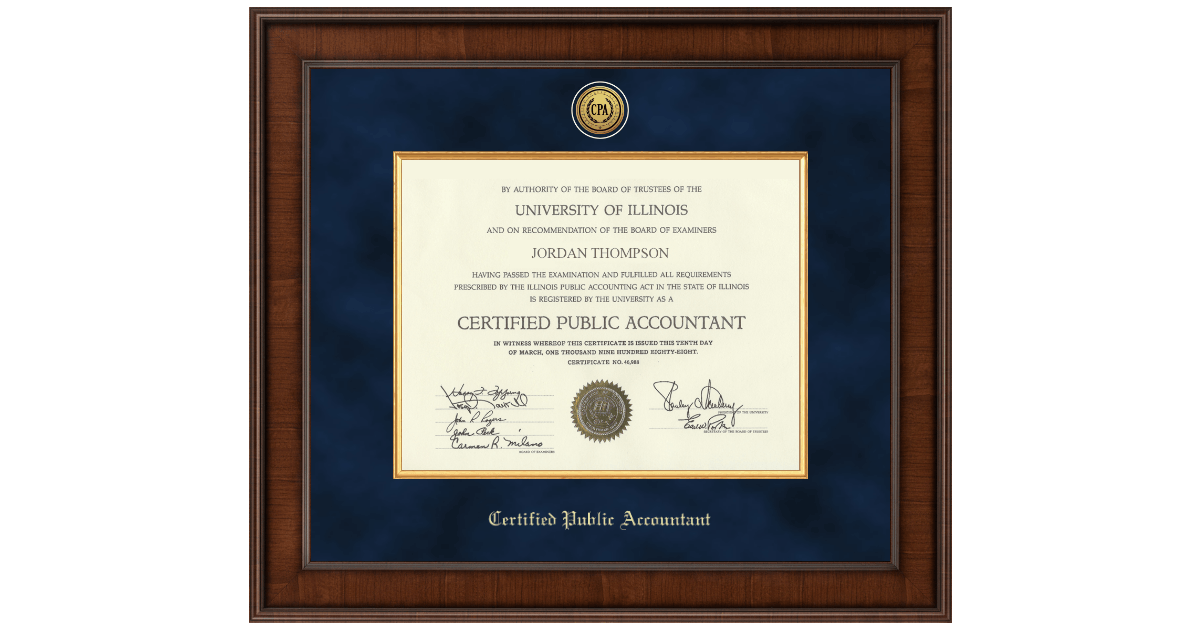 11"x14" - Presidential Gold Engraved Certificate Frame in Madison ...