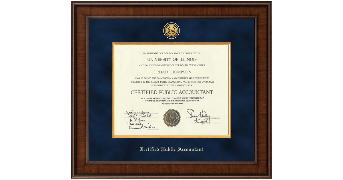 16"x20" - Presidential Gold Engraved Certificate Frame in Madison ...