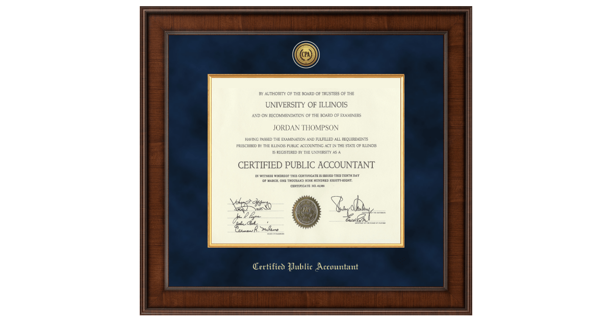 15"x17" - Presidential Gold Engraved Certificate Frame in Madison ...