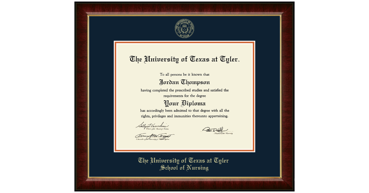 Masters/PhD- Gold Embossed Diploma Frame in Murano The University of ...
