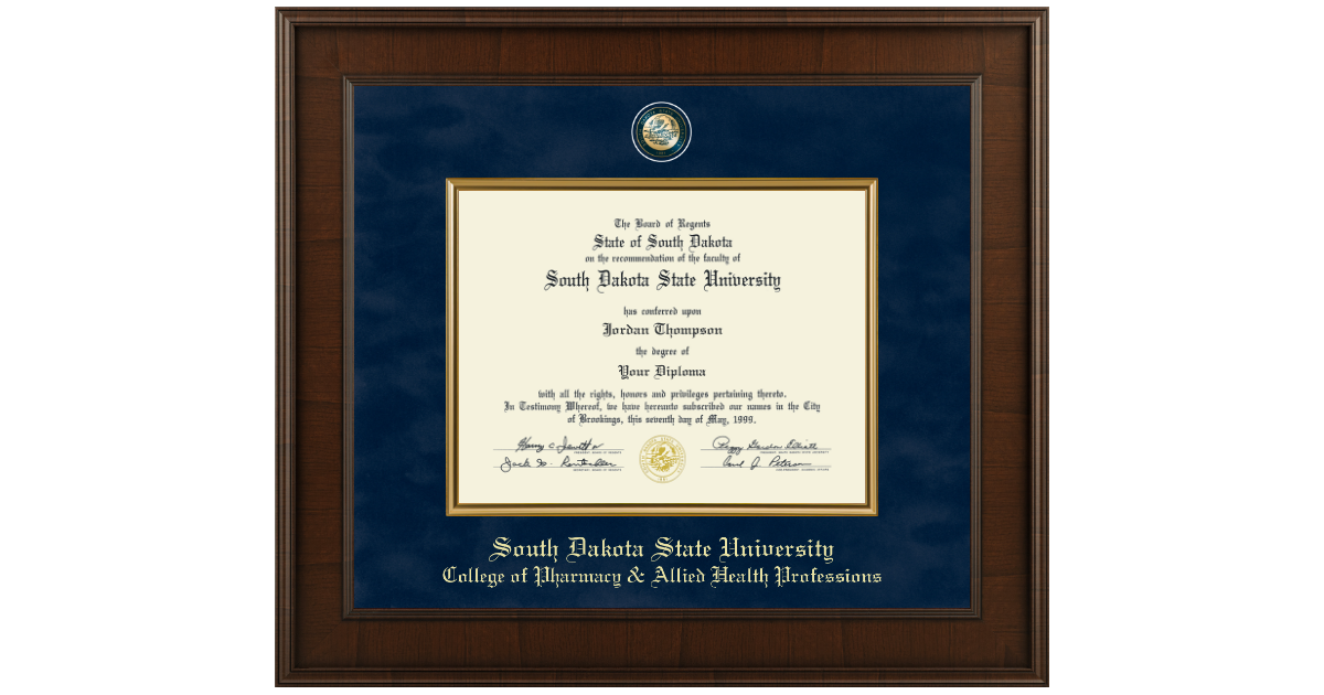 Presidential Masterpiece Diploma Frame in Madison South Dakota State ...