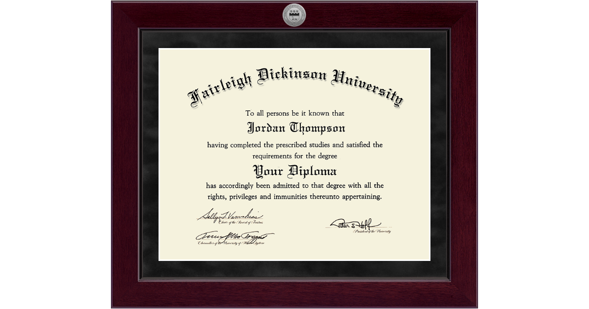 PhD - Millennium Silver Engraved Diploma Frame in Cordova Fairleigh ...