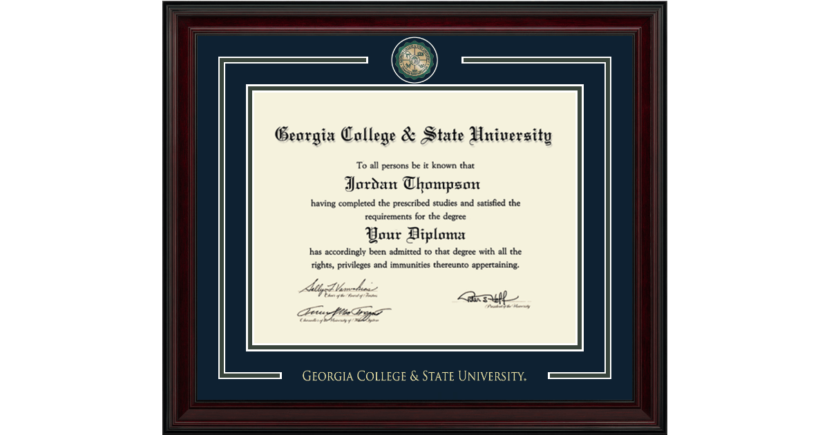 Showcase Edition Diploma Frame in Encore Georgia College & State ...