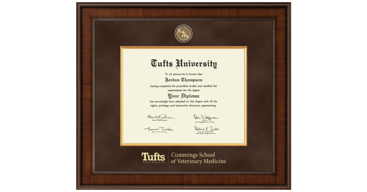 Tufts Cummings School of Veterinary Medicine Diploma Frames