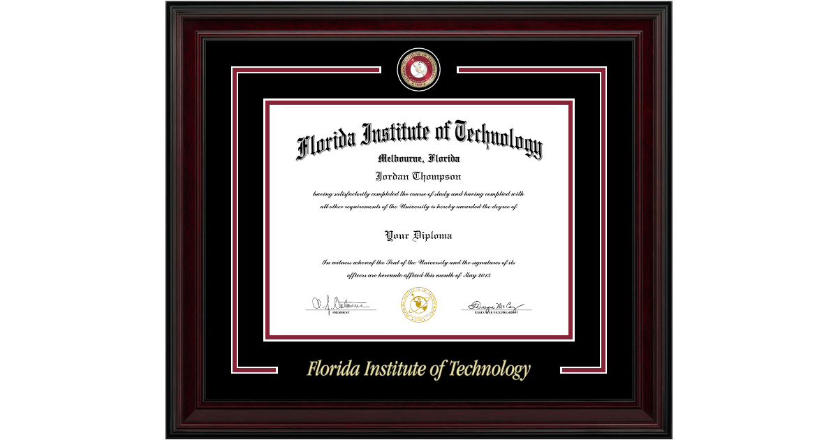 Showcase Edition Diploma Frame in Encore Florida Institute of ...