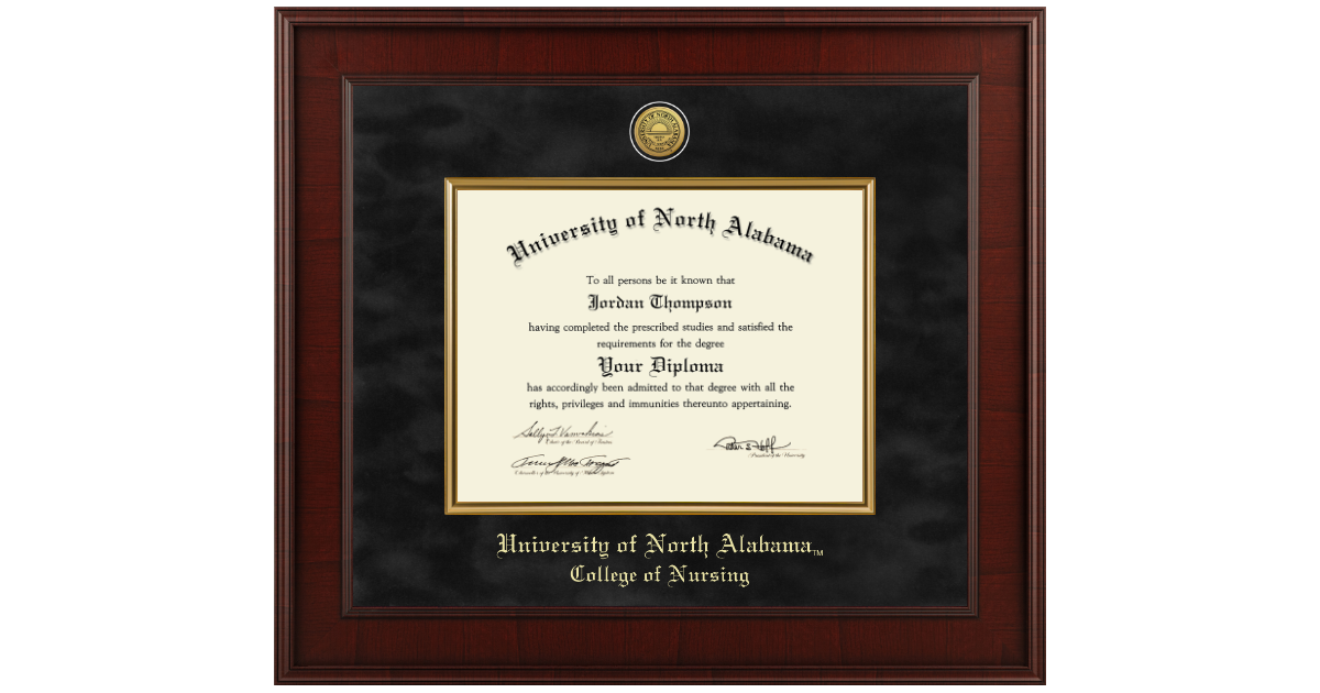 UNA College of Nursing Diploma Frames | Church Hill Classics