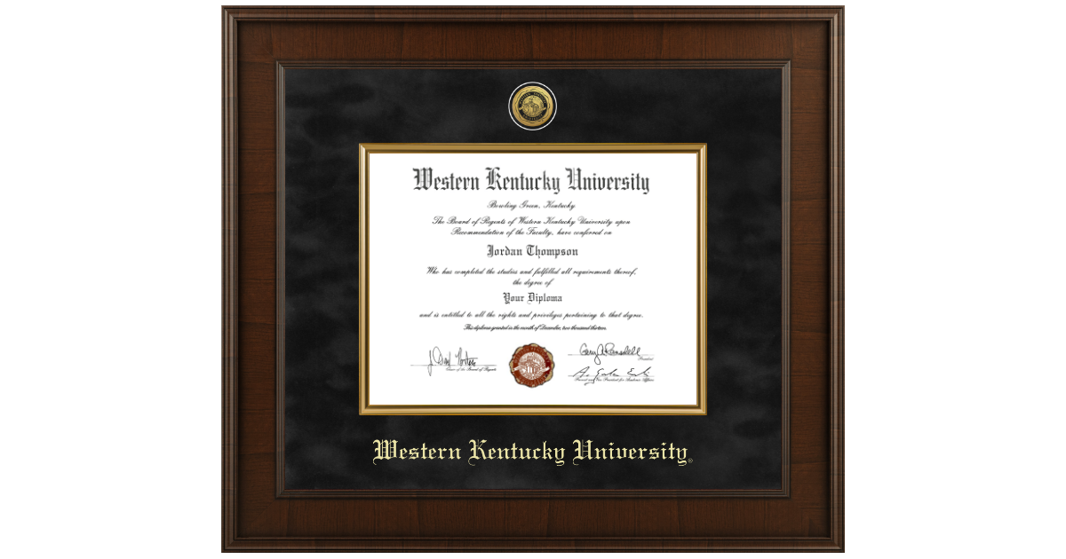 Western Kentucky University Diploma Frame | Church Hill Classics