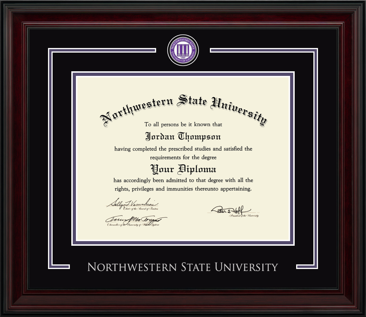 Northwestern State University Showcase Edition Diploma Frame in Encore ...