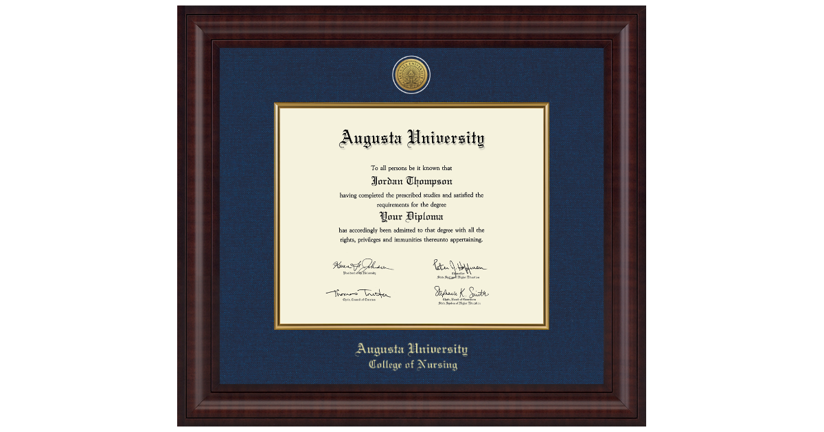 Augusta College of Nursing Diploma Frames | Church Hill Classics