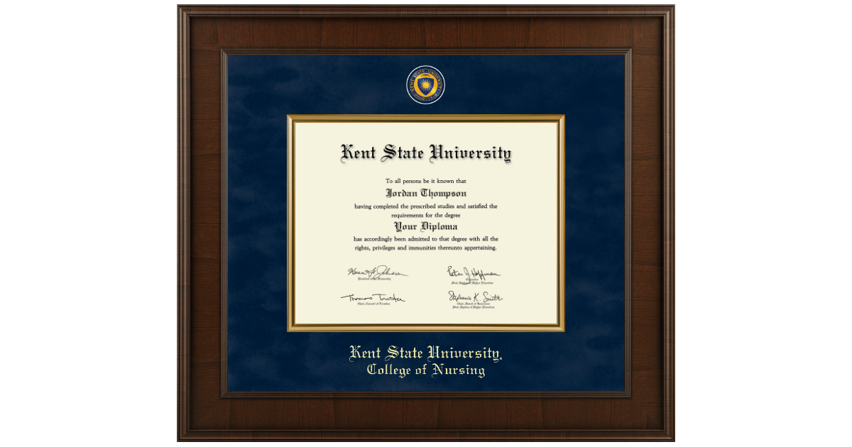 Kent State College of Nursing Diploma Frames | Church Hill Classics