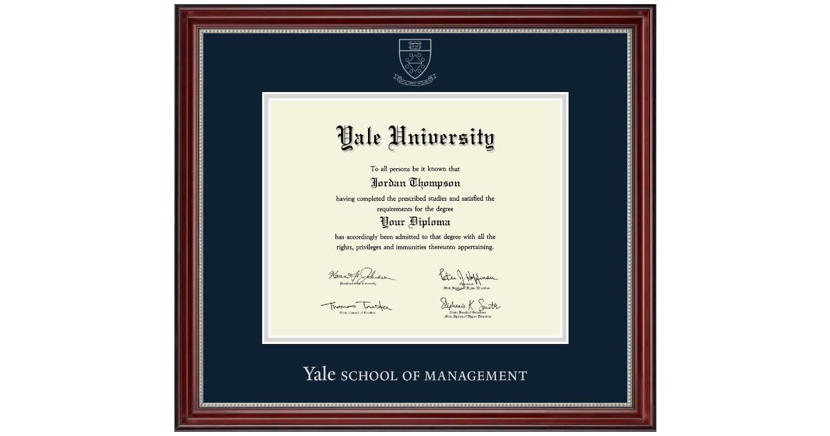 Yale Mba Diploma