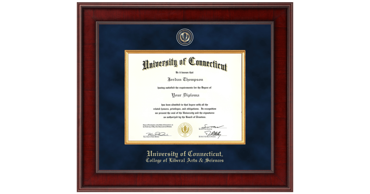 UCONN College of Liberal Arts & Sciences Diploma Frames