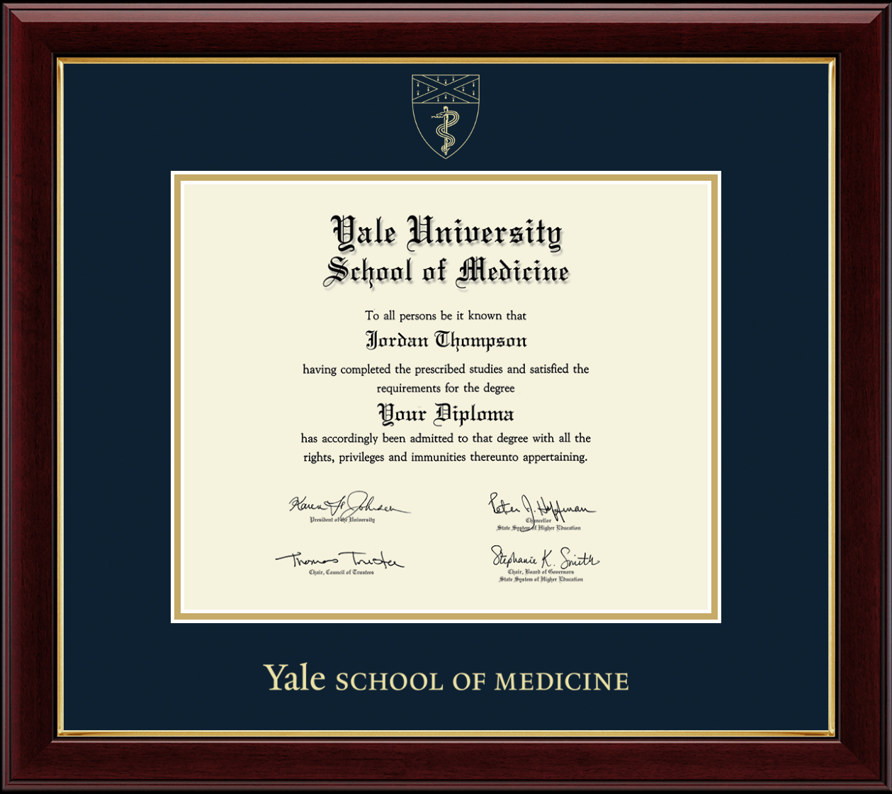 Yale University Gold Embossed Diploma Frame in Gallery - Item #282249 ...