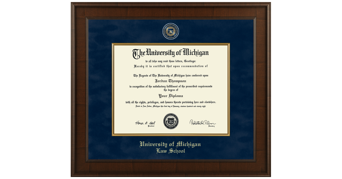 Presidential Masterpiece Diploma Frame in Madison University of ...