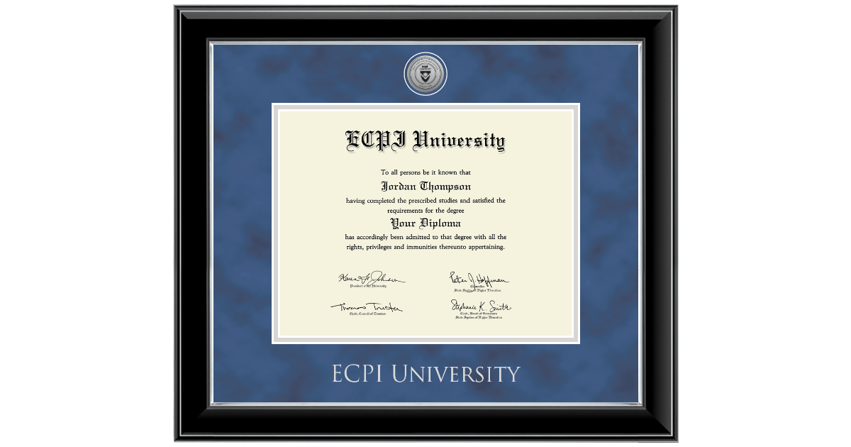 Silver Engraved Medallion Diploma Frame in Onyx Silver East Coast ...