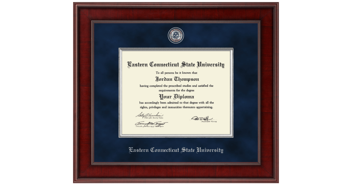 Eastern Connecticut State University Diploma Frame | Church Hill Classics