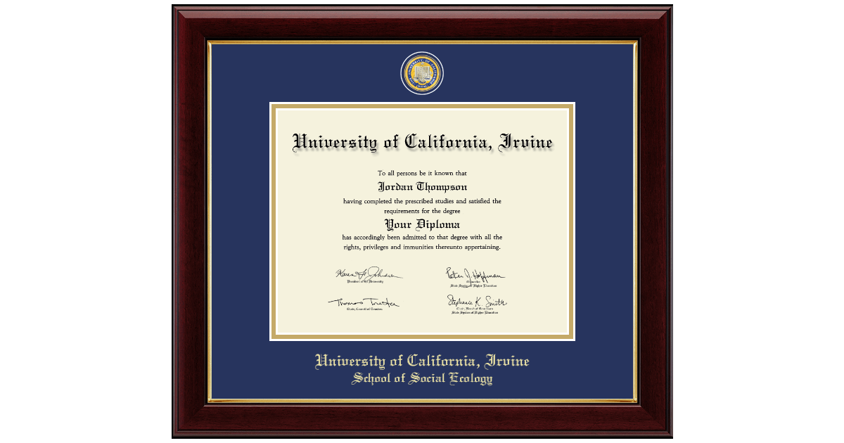 Masterpiece Medallion Diploma Frame in Gallery University of California ...