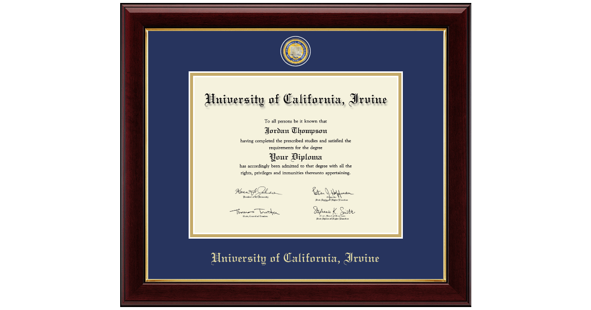 Masterpiece Medallion Diploma Frame in Gallery University of California ...
