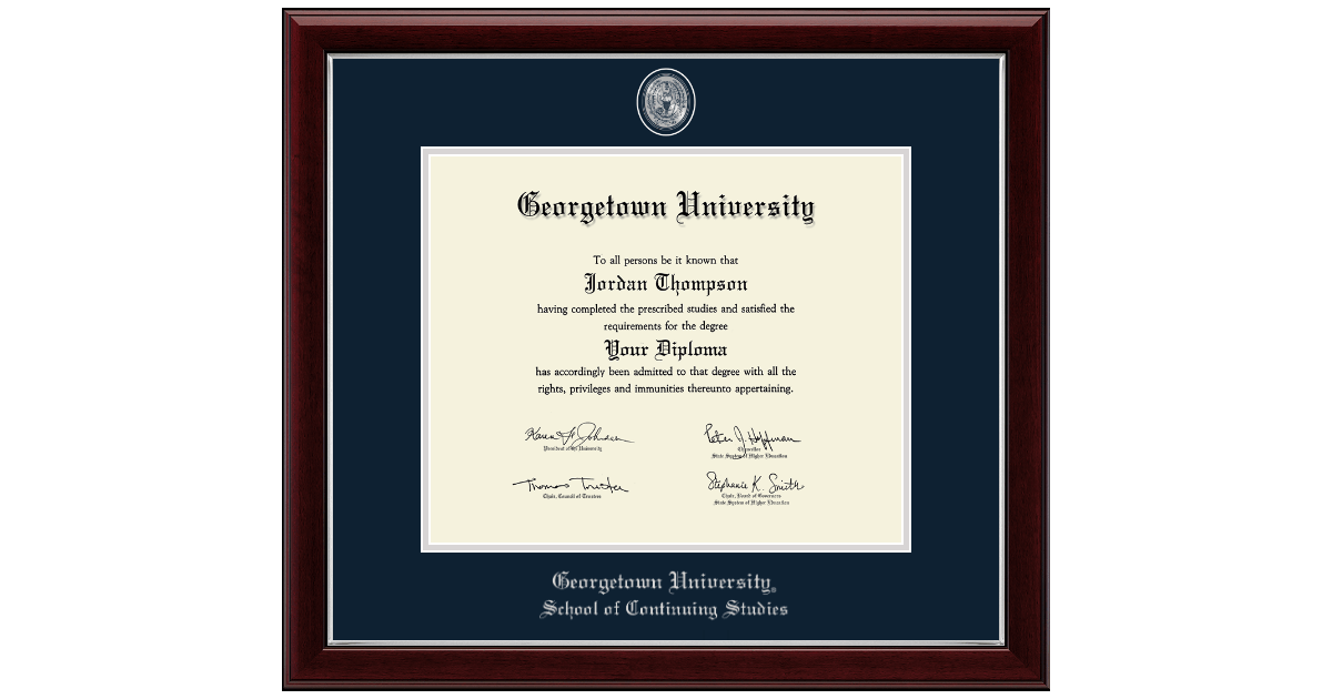 Pewter Masterpiece Medallion Diploma Frame in Gallery Silver Georgetown ...