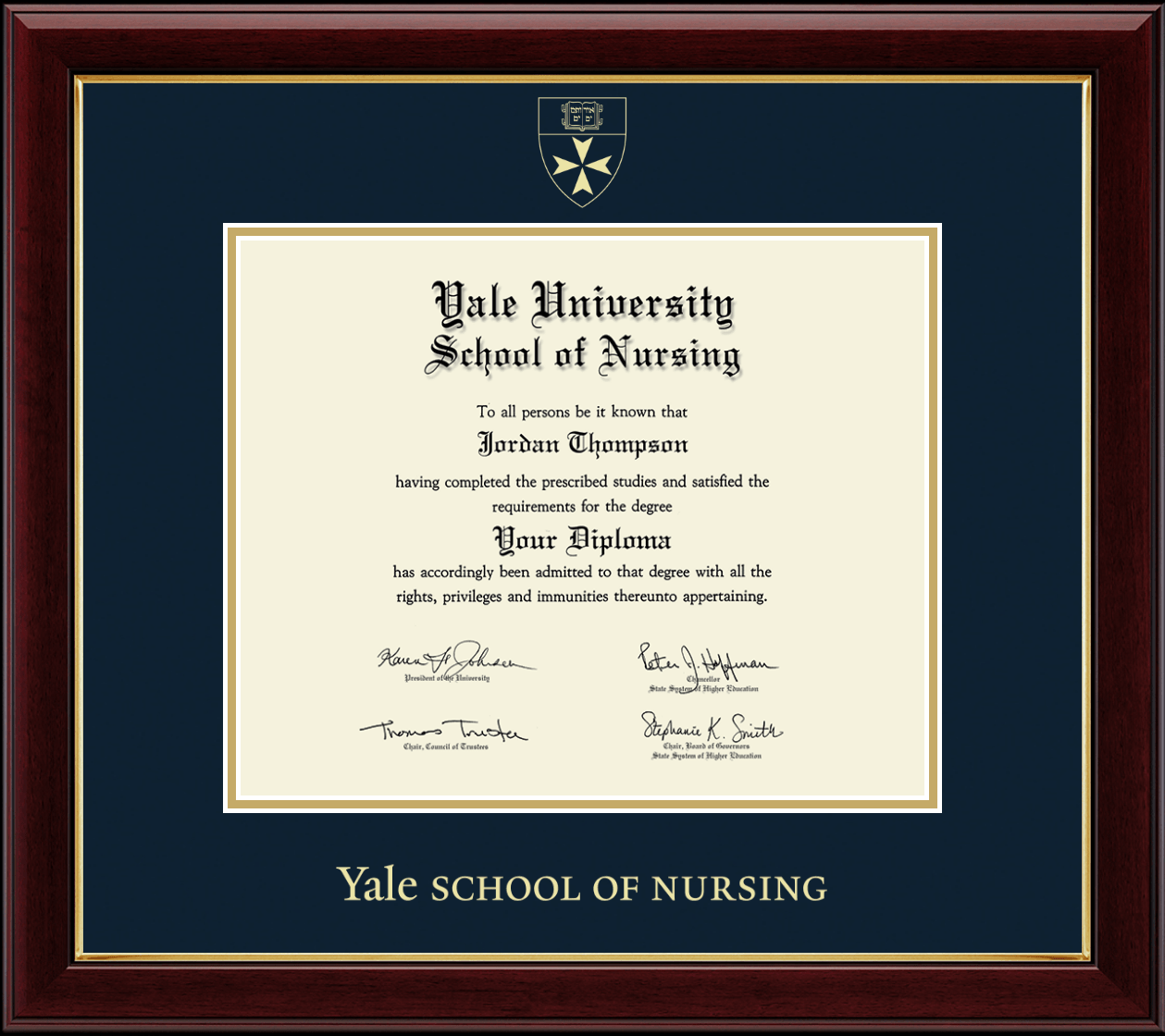 Yale University Gold Embossed Diploma Frame in Gallery - Item #285765 ...