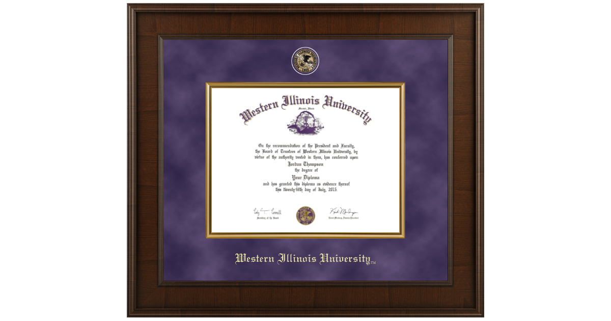Presidential Masterpiece Diploma Frame in Madison Western Illinois ...