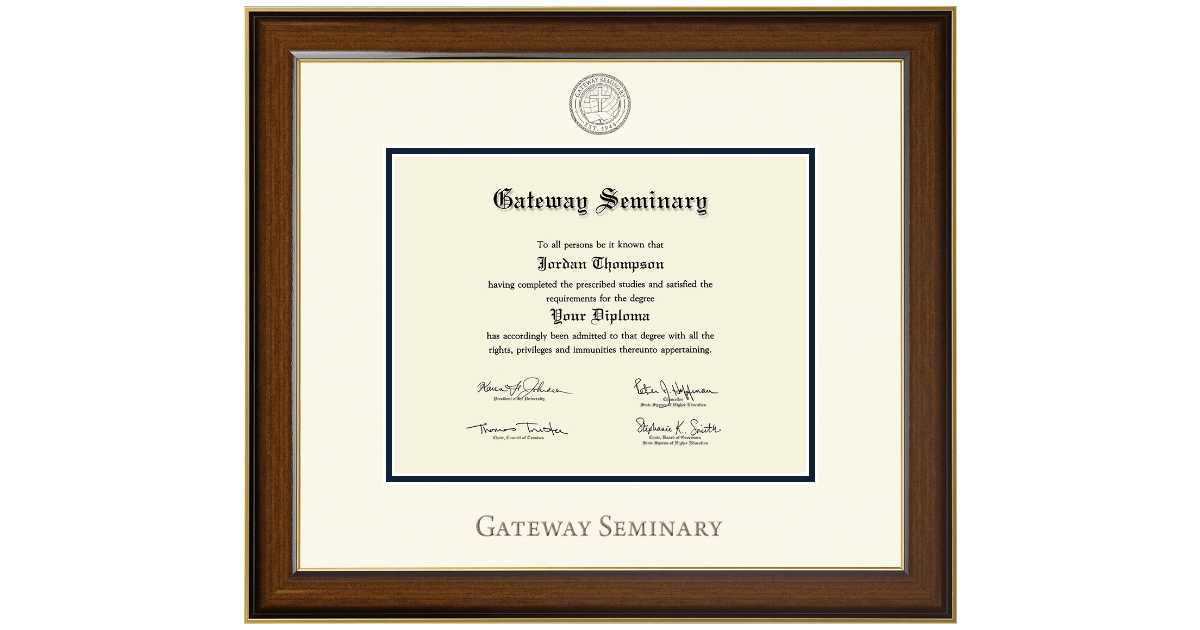 Dimensions Diploma Frame in Westwood Gateway Seminary - Item #288255 ...