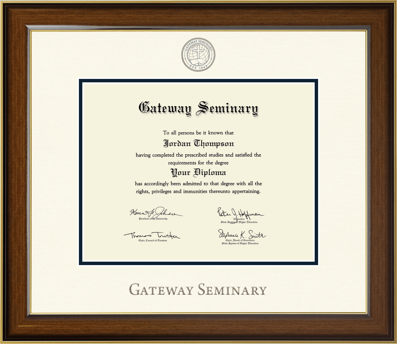 Gateway Seminary Dimensions Diploma Frame in Westwood - Item #288255 ...