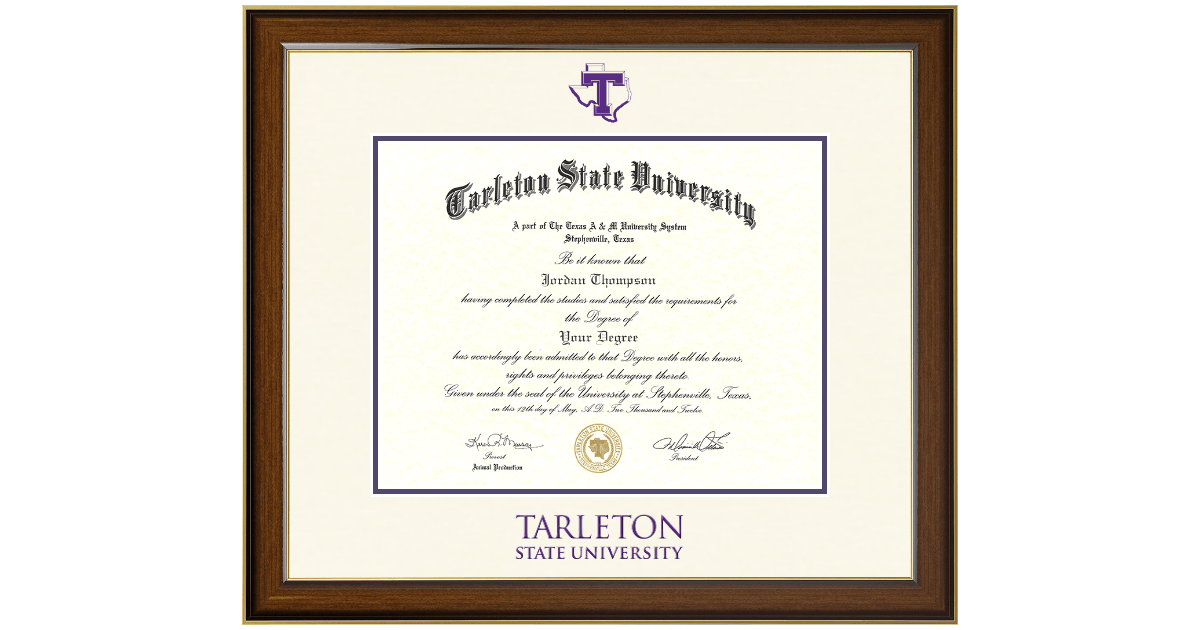 Dimensions Diploma Frame in Westwood Tarleton State University - Item ...