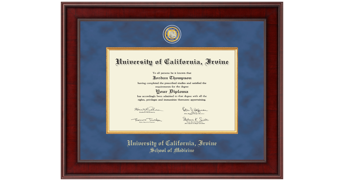 UCI School of Medicine Diploma Frames | Church Hill Classics
