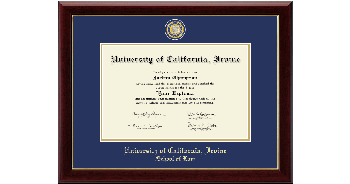 Masterpiece Medallion Diploma Frame in Gallery University of California ...