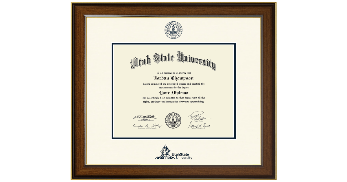 Dimensions Diploma Frame in Westwood Utah State University - Item #290211