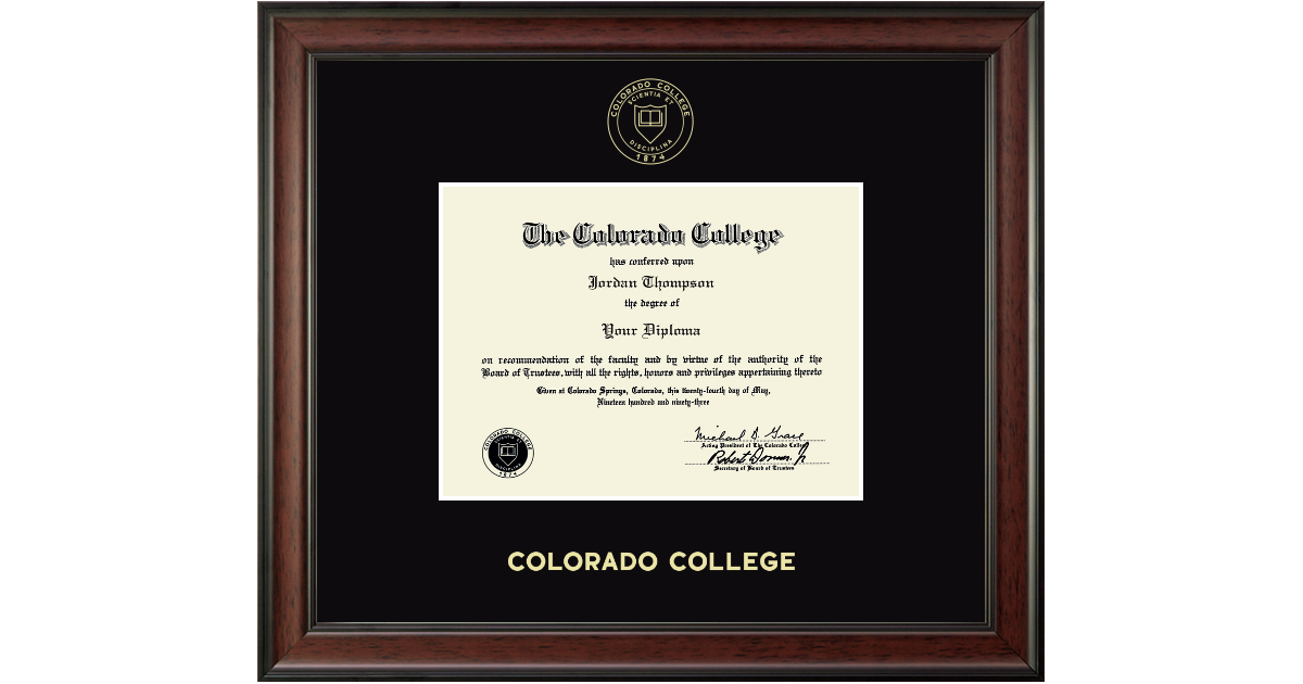 Gold Embossed Diploma Frame in Studio Colorado College - Item #292078 ...