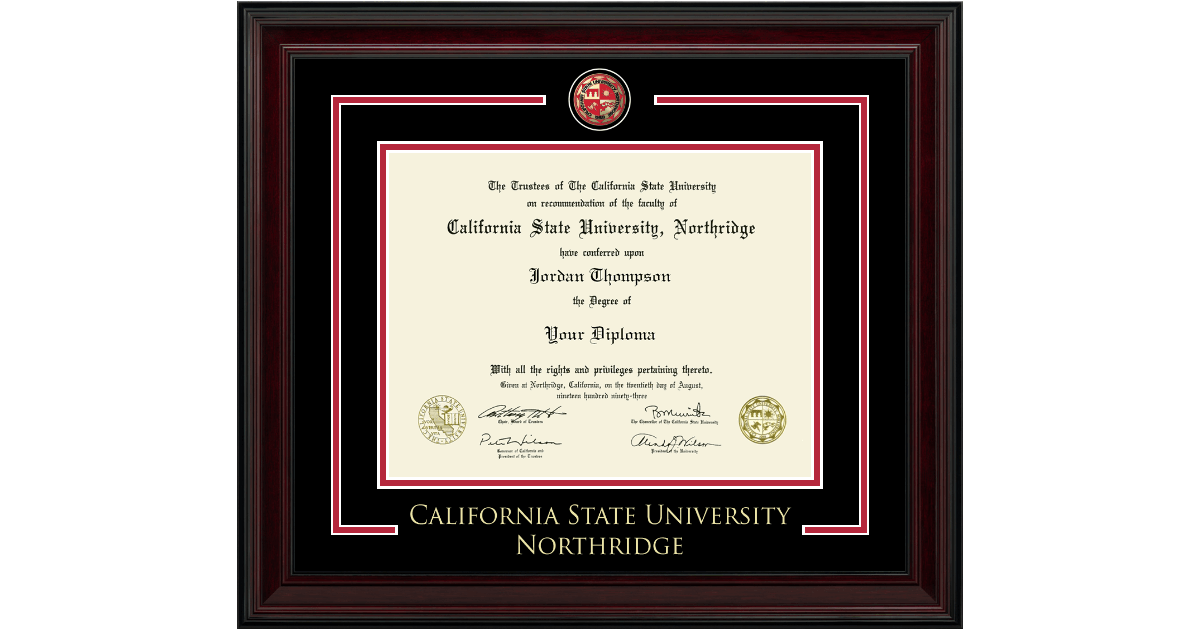 Showcase Edition Diploma Frame in Encore California State University ...