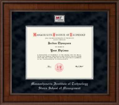 MIT Sloan School of Management Diploma Frames | Church Hill Classics