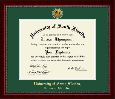 USF College of Education Diploma Frames | Church Hill Classics