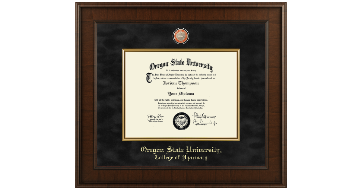 Oregon State College of Pharmacy Diploma Frames | Church Hill Classics