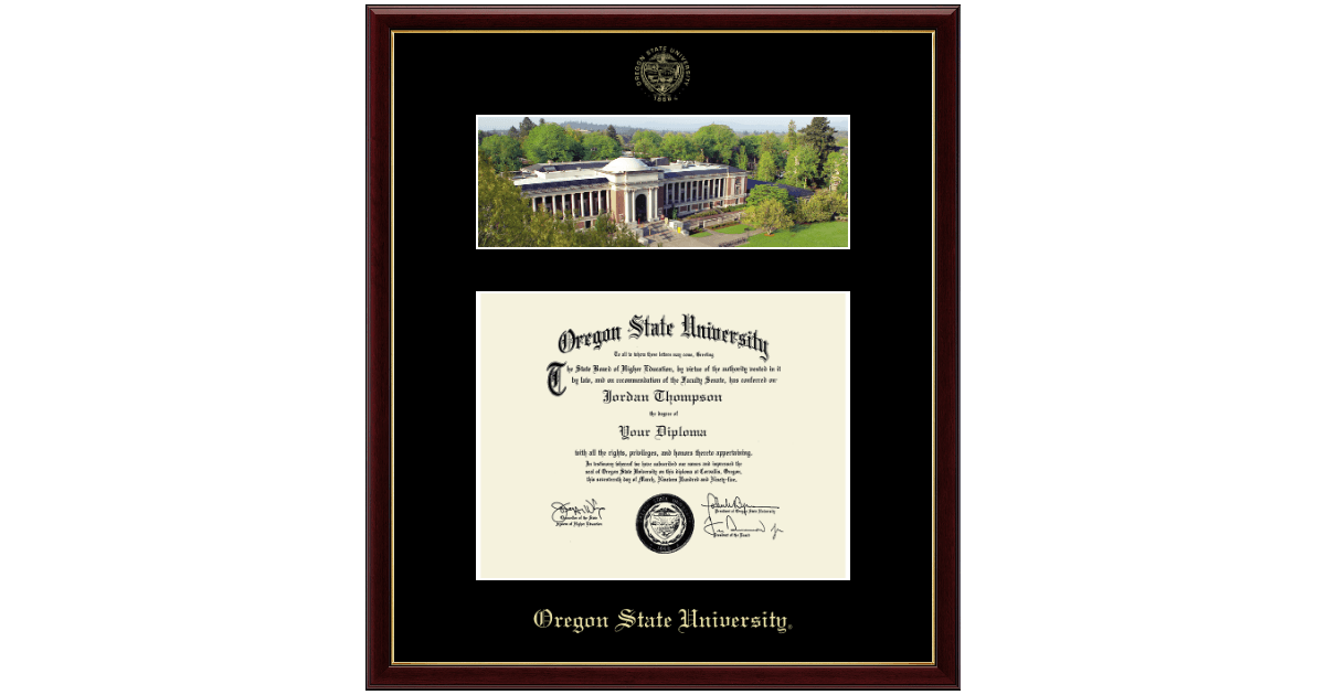 Campus Scene Diploma Frame in Galleria Oregon State University - Item ...