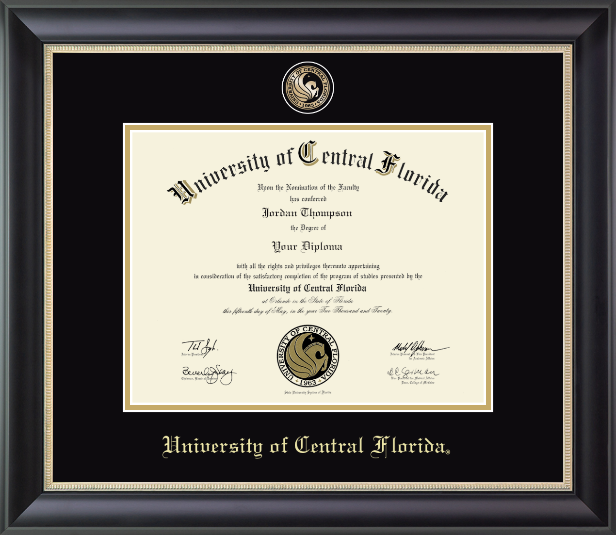 University of Central Florida Masterpiece Medallion Diploma Frame in ...