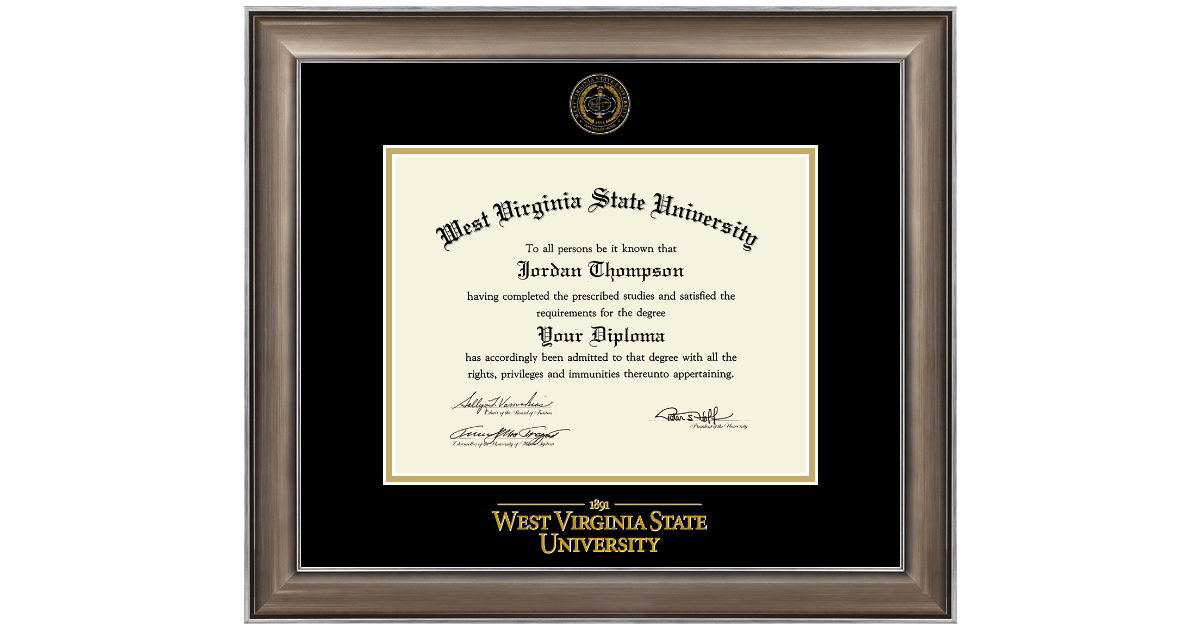 Dimensions Diploma Frame in Easton West Virginia State University ...