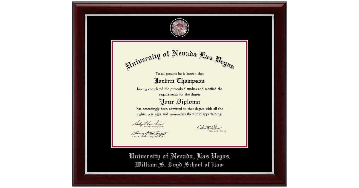 Masterpiece Medallion Diploma Frame in Gallery Silver University of ...