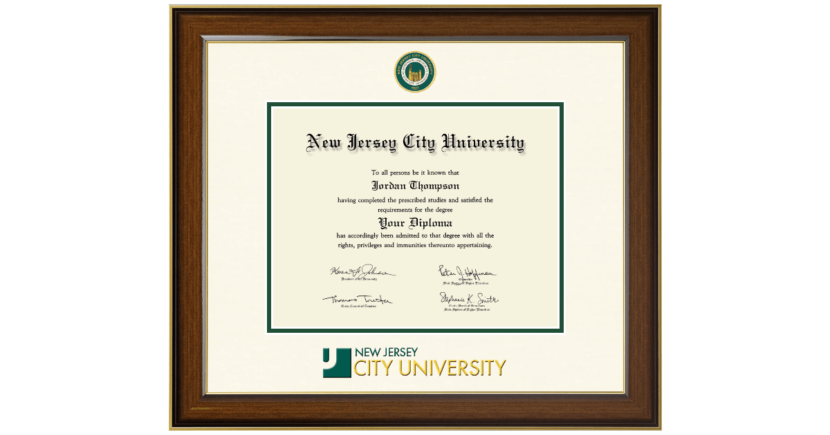 Dimensions Diploma Frame in Westwood New Jersey City University - Item ...