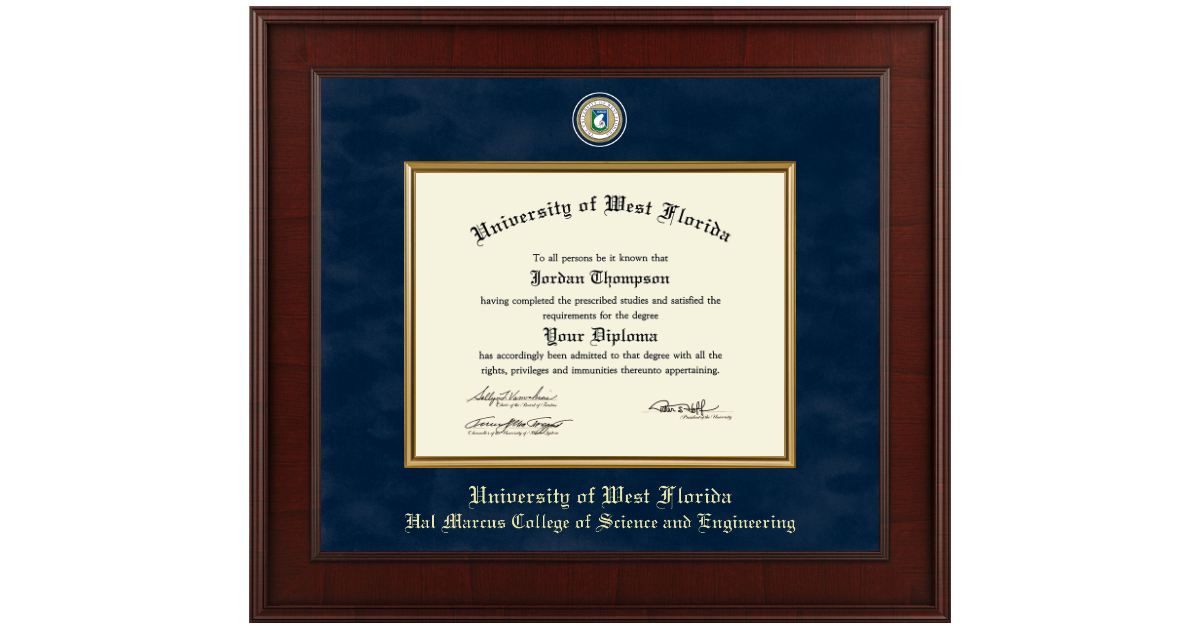 UWF Hal Marcus College of Science and Engineering Diploma Frames