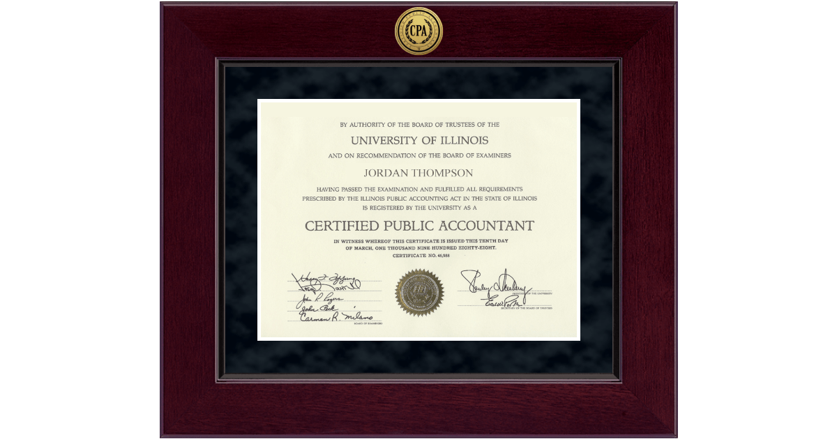 6"x8"- Millennium Gold Engraved Certificate Frame in Cordova Certified ...