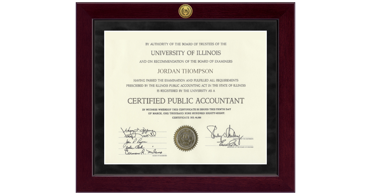 14"x17"- Millennium Gold Engraved Certificate Frame in Cordova ...