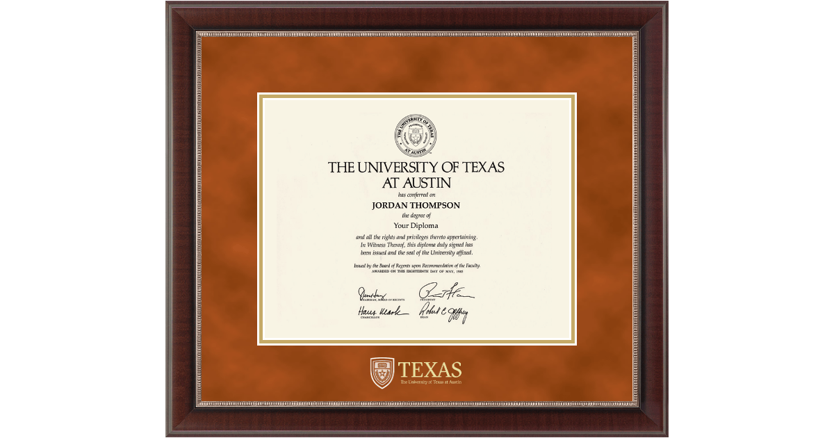 Shield Masterpiece Medallion Diploma Frame in Chateau The University of ...
